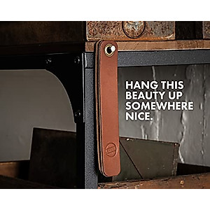 Knafs - Leather Strop for Honing Pocket Knives - Includes Stropping Compound