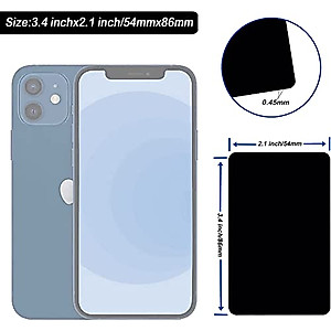 MS WGO 100pcs Laser Engraved Metal Business Cards Blanks 3.4x2.1in Thicknes (0.45mm)