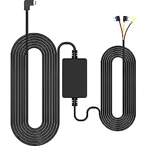 REDTIGER Hardwire Kit with for F5 Mini USB Version Dash Cam, Mini Port,Parking Monitoring with Low Voltage Protection