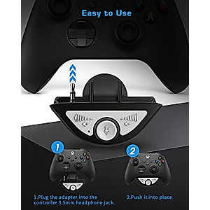 OLCLSS Bluetooth Headset Adapter for Xbox Controller, Xbox One Headset Adapter, Xbox Mic Adapter for Xbox One/One S/X/Elite 1/ Elite2/ Series S/X Controller