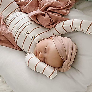 Ely's & Co. Cotton Muslin Swaddle Blanket 2-Pack for Baby Girl — 100% Cotton Muslin Extra-Large Swaddle Blankets (47” x 47”) Cranberry & Rosewater Pink