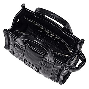 Marc Jacobs The Crinkle Leather Micro Tote Black 1 One Size
