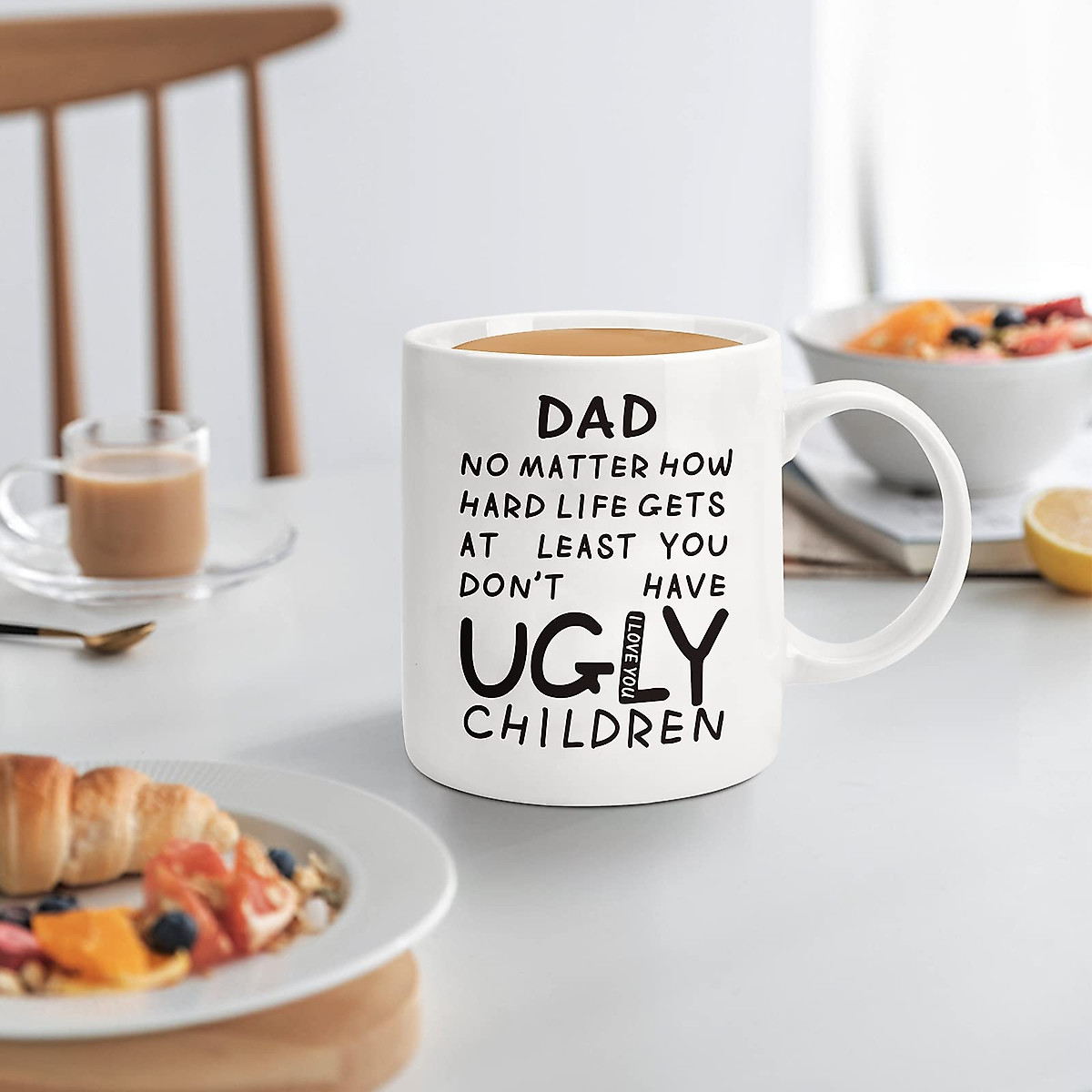 Dad Gifts from Daughter Son Wife,11oz Funny Coffee Mug Gifts for Dad Grandpa Father in Law Husband,Unique Fathers Day Present Idea for Men Him,Dad Gifts for Fathers Day Birthday Christmas Anniversary