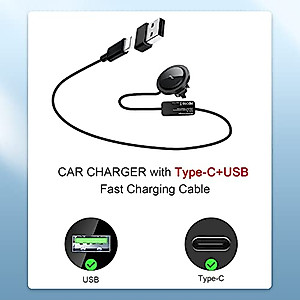 Magnetic Wireless Car Charger for iPhone 14 Pro Max/14 Pro/14/14 Plus/Magsafe case,iPhone 13/12 Series,OTAO Air Vent Clip [with QC3.0 Adapter] Windshield Dashboard Car Mount Phone Holder