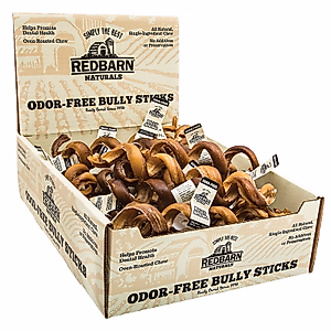 Redbarn Naturals 200005 Odor Free Bully Springs Pet Chew Treat (25 Case), One Size