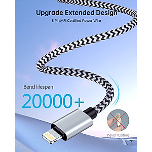 iPhone Aux Cord, [2pack/3ft] Lightning to 3.5mm Audio Auxiliary Cable for iPhone 14 13 12 11 Pro Max Xs Xr 8 7 Plus, iPad Mini, Male to Male Braided Apple Ox Wire for Car Stereo, Speaker, Headphone