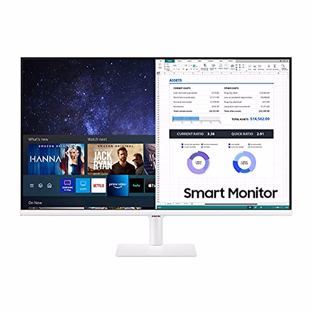 Samsung 27-Inch Class Monitor M5 Series - FHD Smart Monitor and Streaming TV (LS27AM501NNXZA, 2021 Model) (Renewed)