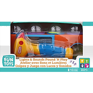 Nothing But Fun Toys Lights & Sounds Pound and Play Designed for Children Ages 18+ Months,Multi