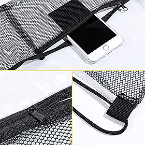 Riakrum 20 Pack Clear Drawstring Bags Bulk, Clear Drawstring Stadium Approved, Waterproof Sling Bag, PVC Plastic String Backpack for Travel, Sporting Events, Concerts, Festival, Beach, Swimming