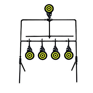 KNINE OUTDOORS Resetting Shooting Target Airgun Rimfire Pellet BB Gun Target, Rated for .22 .177 Caliber (Rimfire)