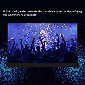 Serchou Portable Narrow-Edge Display 15.6-inch External Expansion Screen IPS HD Mobile Monitor with Intelligent Protective Cover