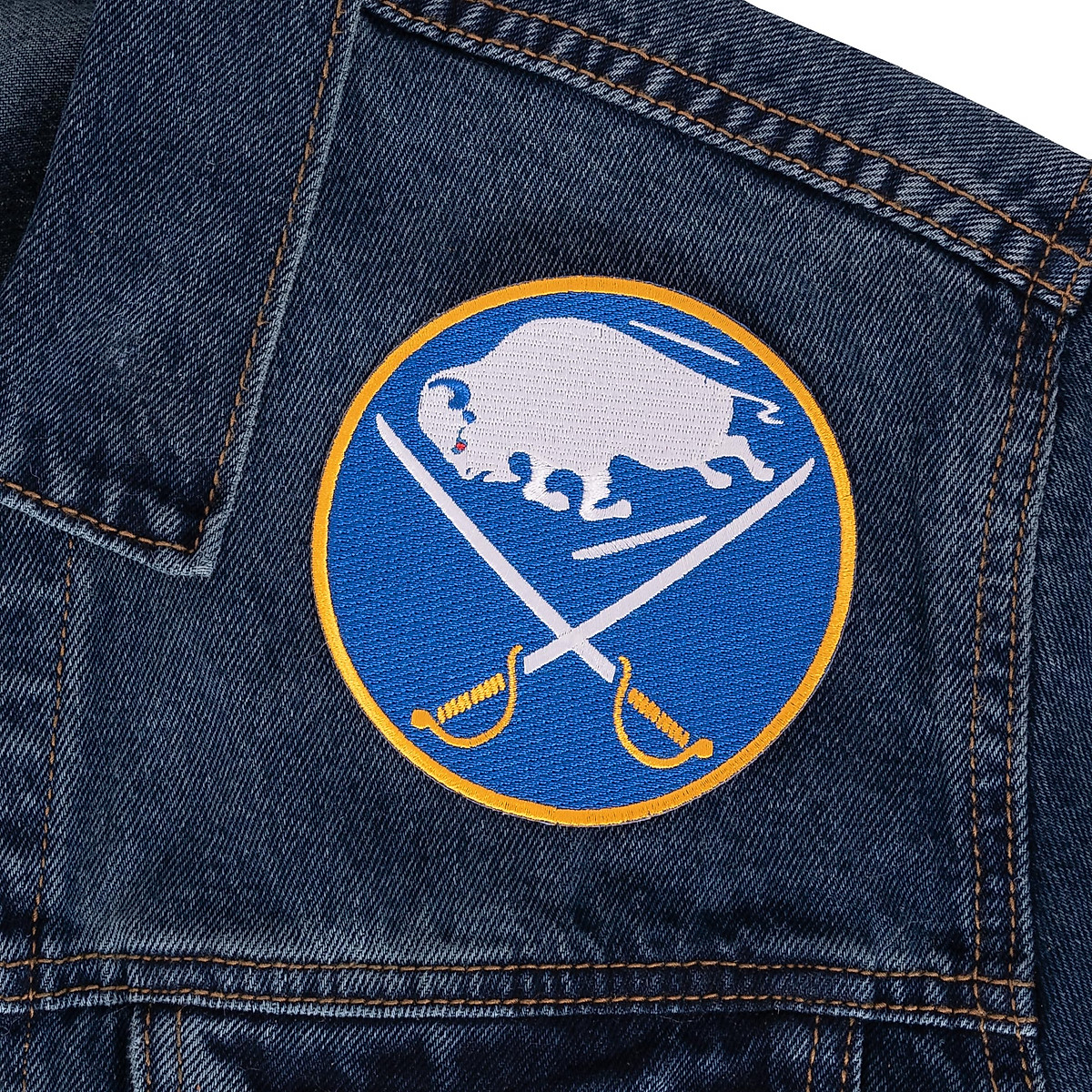 Desert Cactus Buffalo Sabres NHL Patch – National Hockey League Embroidered Iron On/Sew On Applique for Blazers, Jackets, Backpacks, Bags, Hats & Tactical Gear