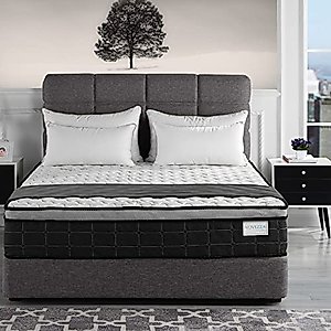 Novezza Home 12 Inch Hybrid Pillow-Top Mattress/Bed-in-a-Box/CertiPUR-US Certified Foam, Full (NOVHM-P)