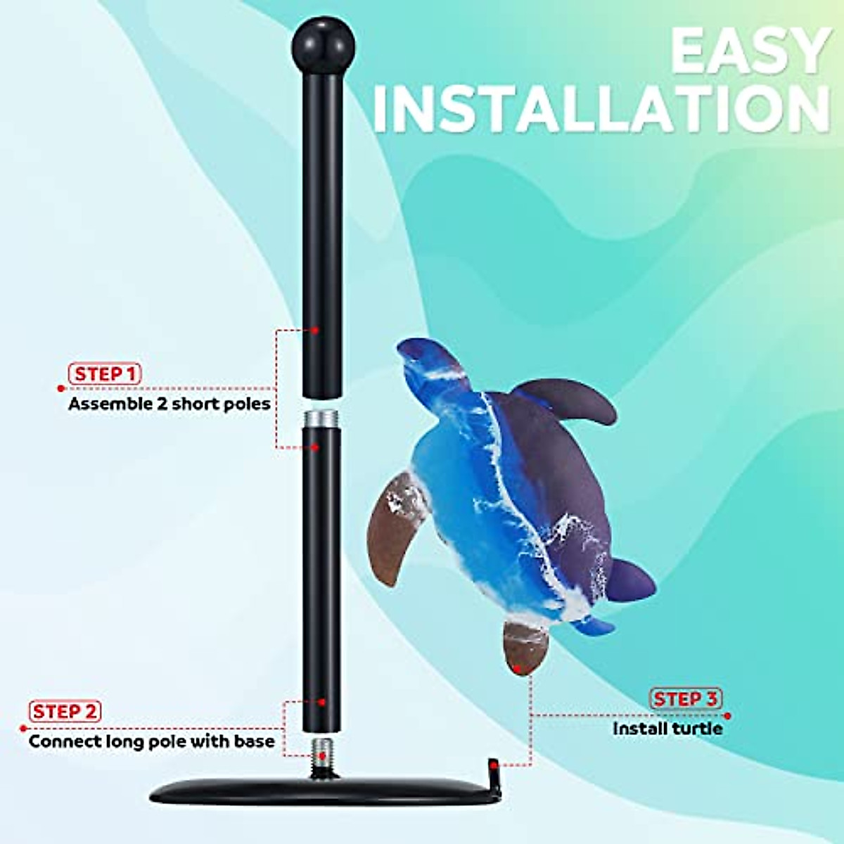 Turtle Paper Towel Holder Metal Kitchen Countertop Paper Towel Holder Oil Absorbing Paper Towel Holder Coastal Sea Turtle Towel Holder Nautical Ocean Paper Towel Stand Blue Beach House Decor