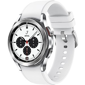 SAMSUNG Galaxy Watch 4 Classic 42mm Smartwatch with ECG Monitor Tracker for Health, Fitness, Running, Sleep Cycles, GPS Fall Detection, Bluetooth, US Version, Silver