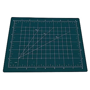 A Miniature Sleigh 6x8 Inch Self-Healing Rotary Cutting Mat - 1 Piece Self Healing material Colors Green 6x8 inches