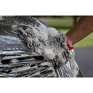 Mothers Premium Chenille Car Wash Mitt - Scratch & Lint Free, 2pk