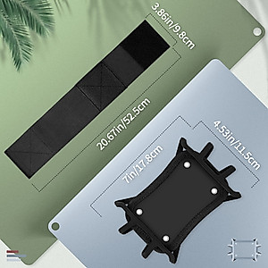 MoKo Universal Headrest Tablet Mount Holder, Adjustable Anti-Slip Strap Car Back Seat Tablet Support for Kids Detachable Stand for 7"-11" Tablets Fits iPad 9 10.2"/Pro 11"/Air 4, Mini 6, Switch, Black