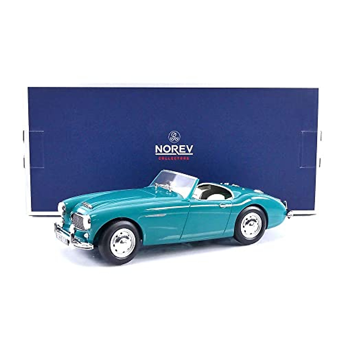 1959 Austin Healey 3000 Mk.1 RHD (Right Hand Drive) Green 1/18 Diecast Model Car by Norev 182600