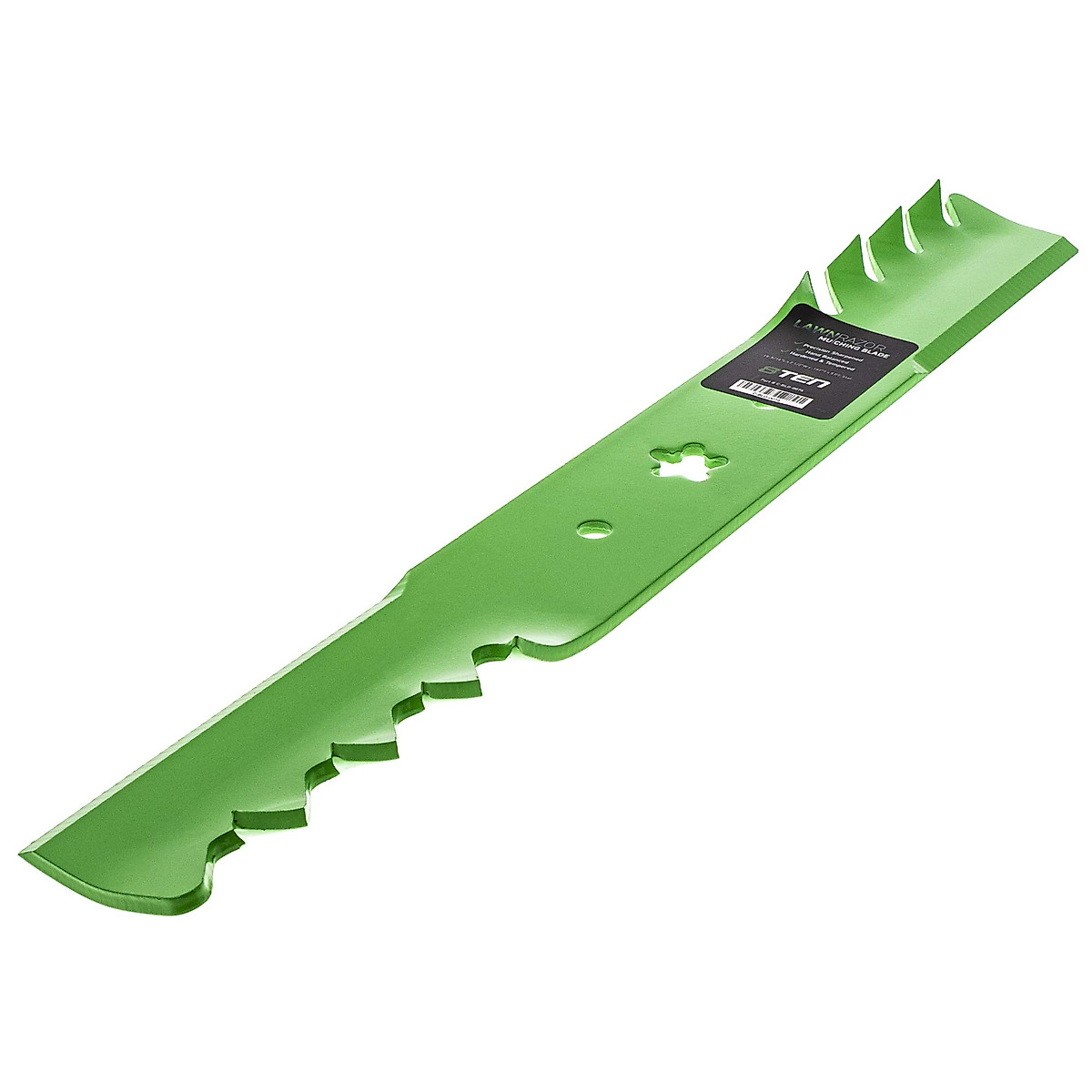 8TEN LawnRAZOR Mower Blade Set for AYP Husqvarna LT 1238 38 Inch Decks 127842 134148 581116302 532139774 (Toothed Mulching)