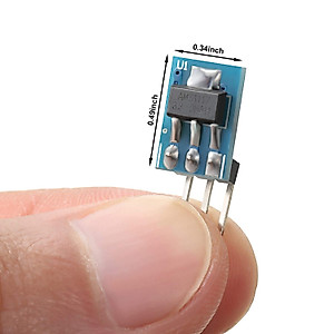 20 Pieces 3 Pins AMS1117-3.3 DC 4.75V-12V to 3.3V Voltage Regulator Down Power Supply Buck 800mA Module