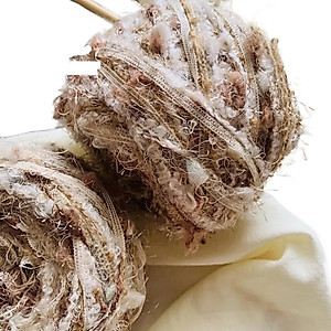 2PCS Oatmeal Milk Hand Mixed Yarn Fine Quality Flat Hand Knitting Crochet Colorful Blended Yarn Cotton Thread for Scarf (Color : B 2pcs)