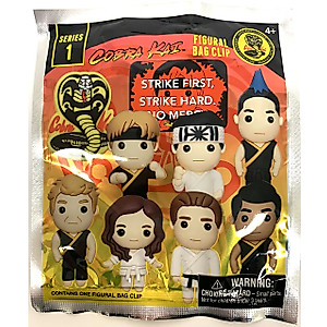 Cobra Kai Series 1 - 3D Figural Foam Bag Clip in Blind Bag - Strike First, Strike Hard, No Mercy Multicolored