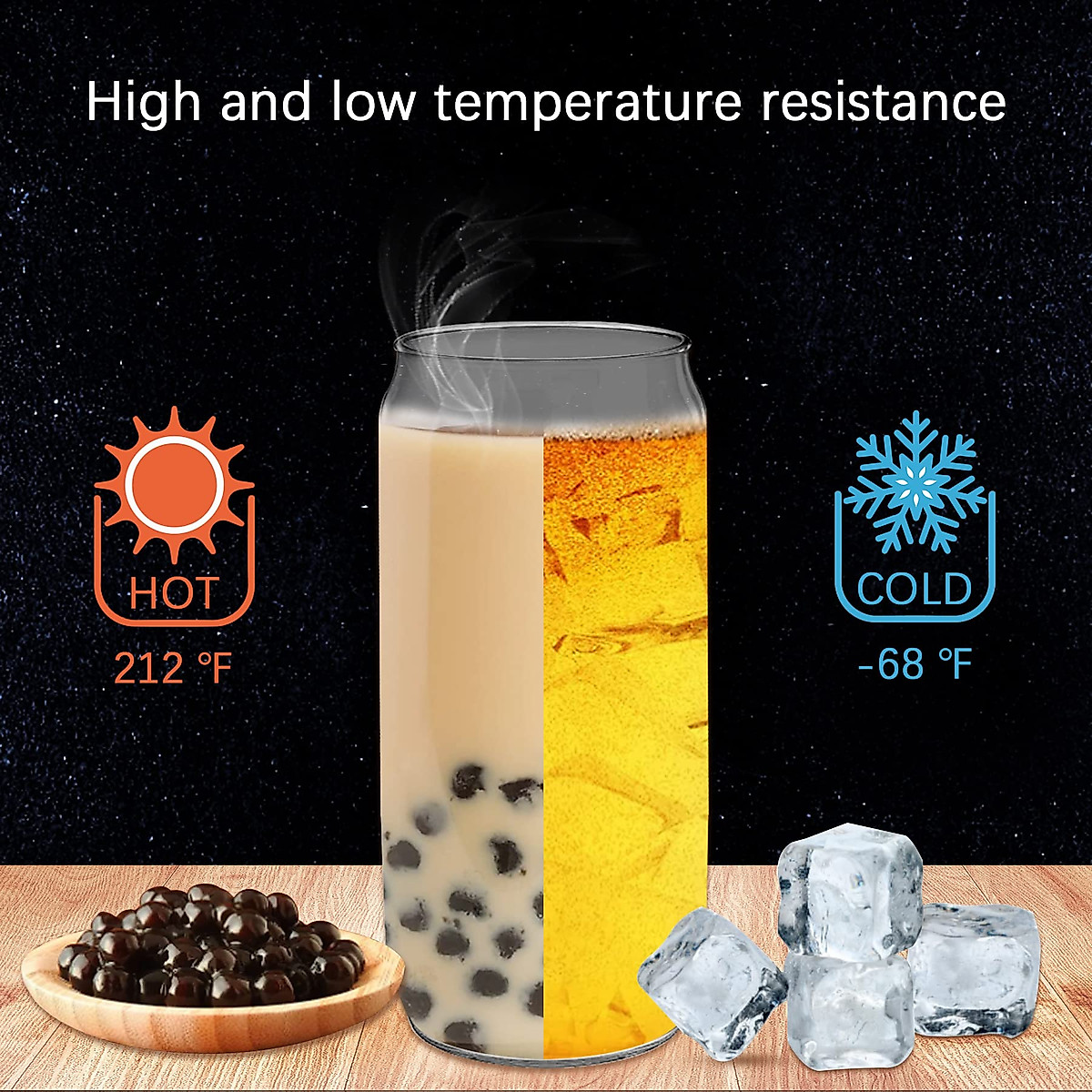 PeacePeo 20Pcs Drinking Cups with Lids 16OZ