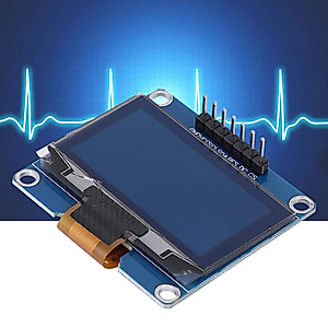 1.54 Inch OLED Module 128 x 64 White Yellow Blue SSD1309 Driver I2C Interface Display Module (White)