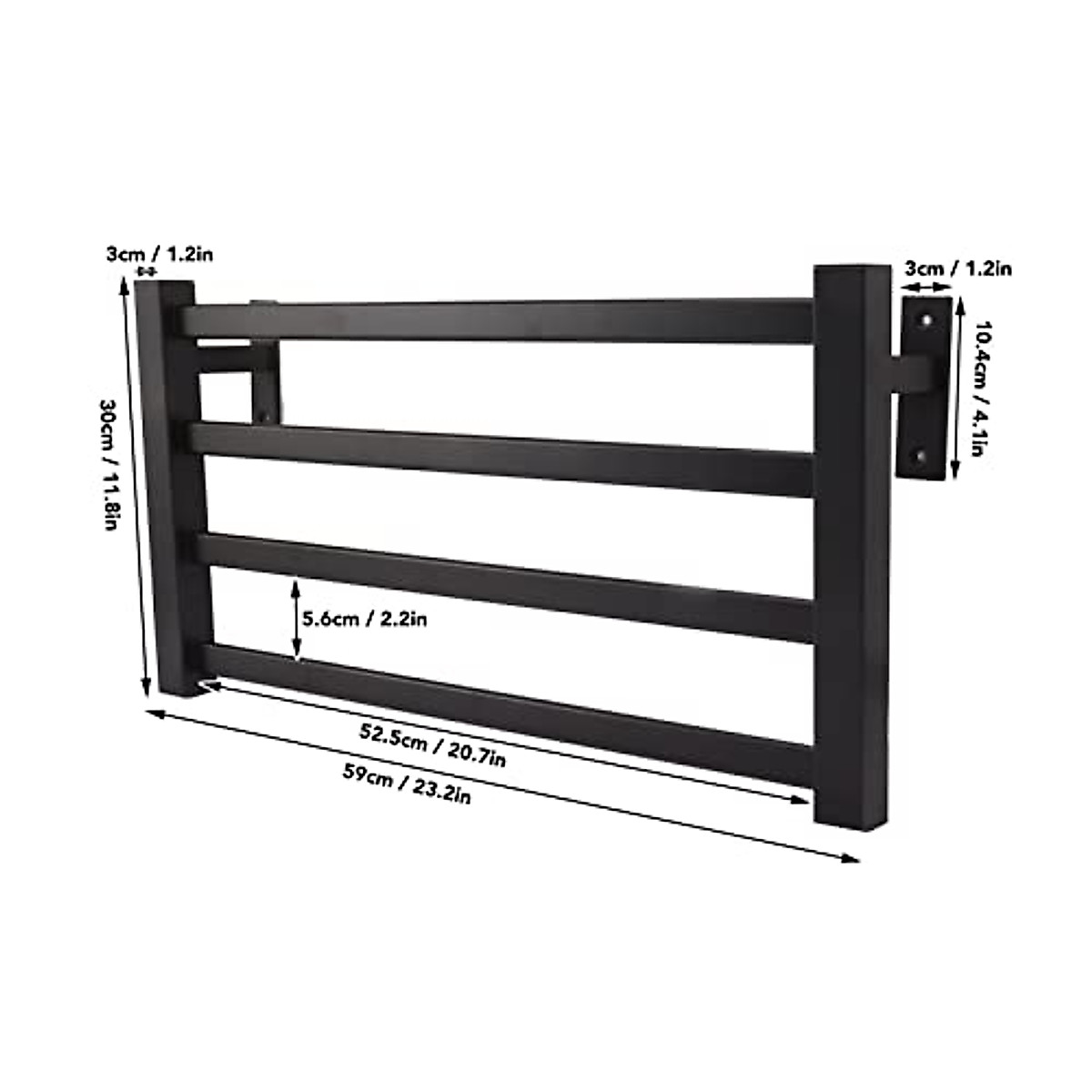 Fafeicy Thermostatic Towel Shelf, Bathroom Towel Rack Towel Holder, Electric Heated Towel Rack with Multiple Bars and Wall Mounting