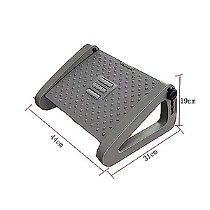 Ergonomic Foot Rest Under Desk with Massage Surface Adjustable Footrest with 6-Level Height Foot Stool Foot Rest for Home/Office Footrest Under Desk at Work Footstool Feet Rest Stool Under Desk