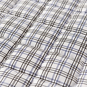 Mattress Pad Twin，Breathable，Non-Slip Mattress Protector with Elastic Straps，Quilted Mattress Topper Cover for Adults and Kids，Raw Cotton，Washable