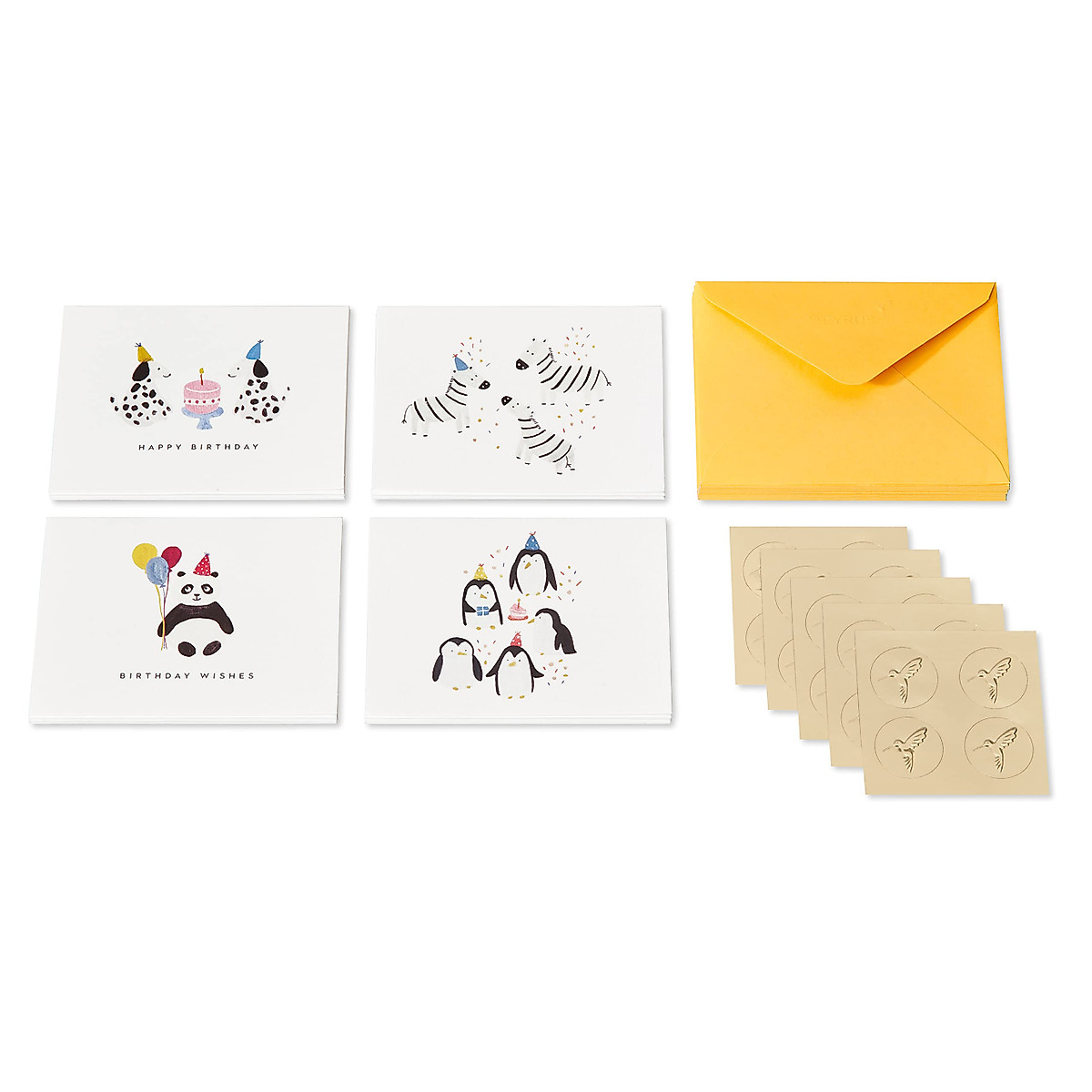Papyrus Blank Birthday Cards, Party Animal (20-Count)