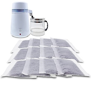 Xcivi Replacement Activated Charcoal Distiller Filters Compatible with Megahome and Other Countertop Water Distiller (12)