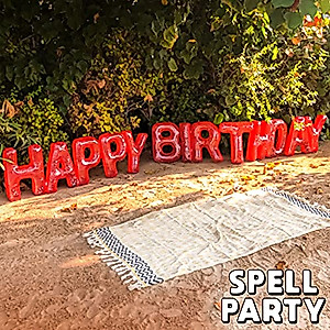 Pool Party Decorations Happy Birthday Pool Floats – Large Floating Letters Pool Party Decorations for Kids Birthday Party Decorations, Perfect for Summer Party Decor Birthday Banner Backdrop 
