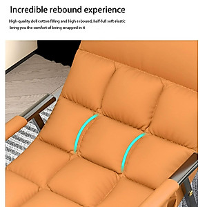 HASWEX Wide Rocking Chair Outdoor Patio Rocking Chair, Adjustable Padded Cushion Rocker Recliner Chair Outdoor for Front Porch,with High Back and Deep Seating