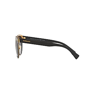 Versace Woman Sunglasses, VE 2198 Black Lenses Metal Frame, 54mm