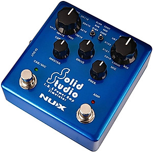 NUX Solid Studio IR Loader and Power Amp Simulator Pedal Bundle with Silver Snark Tuner and Dunlop Pick Pack