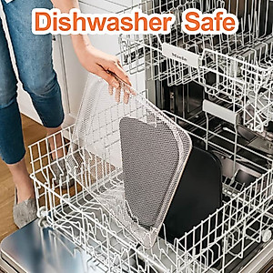 Air Fryer Basket Replacement for NINJA Foodi SP101 Air Fryer Oven, Stainless Steel Air Fryer Basket for Ninja SP100,SP102, Mesh Basket for Ninja Foodi Air Fryer Accessories, Baking Tray for Ninja