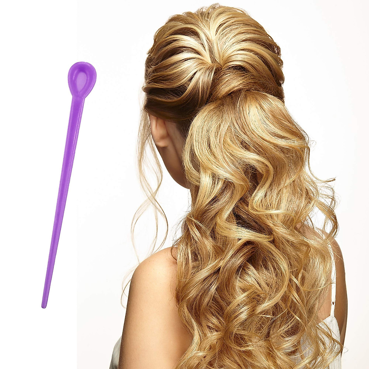 WILLBOND 180 Pieces Brush Roller Pick Plastic Roller Pick Hair Curler Pin for Hair Curling Styling Accessories Present(null)