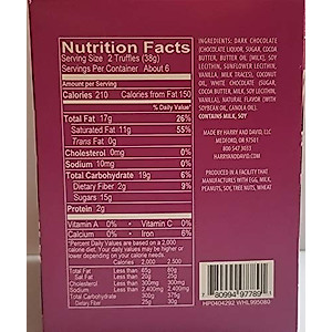 Harry & David Dark Chocolate Raspberry Truffles 8 oz