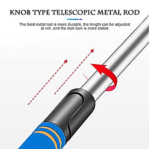 Fekey&JF 25" Snow Brush and Ice Scraper for Car, 2 in 1 Detachable Extendable Snow Cleaner Ice Scraper for Car Windshield with Ergonomic Foam Grip Handle, Ideal for Cars, Trucks, SUVs