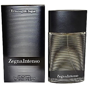 Ermenegildo Zegna Intenso Eau De Toilette Spray for Men, 3.4 Ounce Black