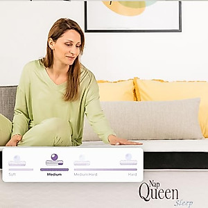 NapQueen Twin-XL Mattress, 8 Inch Maxima Hybrid Cooling Gel Infused Memory Foam and Innerpring Mattress, Twin-XL Bed Mattress in a Box, CertiPUR-US Certified, Medium Feel