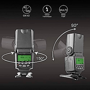 Meike MK430 E-TTL Speedlite Shoe Mount Flash for 70D 77D 80D Rebel T7i T6i T6s T6 T5i T5 T4i T3i SL2 and Other EOS DSLR Cameras