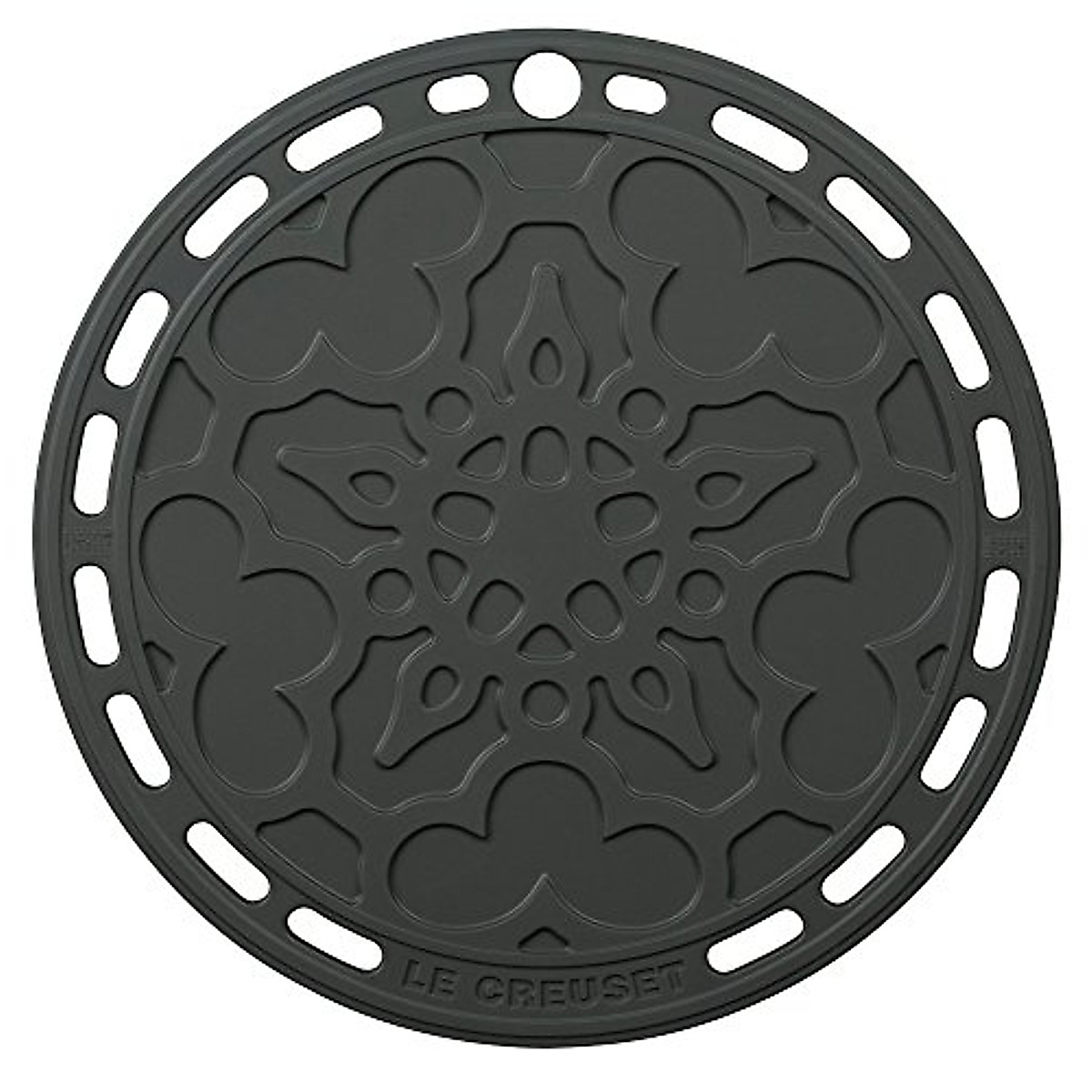 Le Creuset Silicone French Trivet, 8" , Oyster