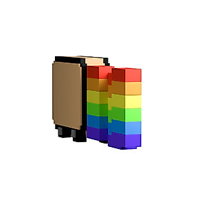 Youtooz Nyan Cat Vinyl Figure, 4.5" Meme Nyan Cat Figure, Flying Poptart Cat Figure, Nyan Cat Toy Meme Collection Based on Famous Internet Meme