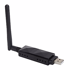 Dilwe AR9271 USB Adapter, NetCard Detachable 2DBI Antenna Adapter for TV/PC Desktop Laptop