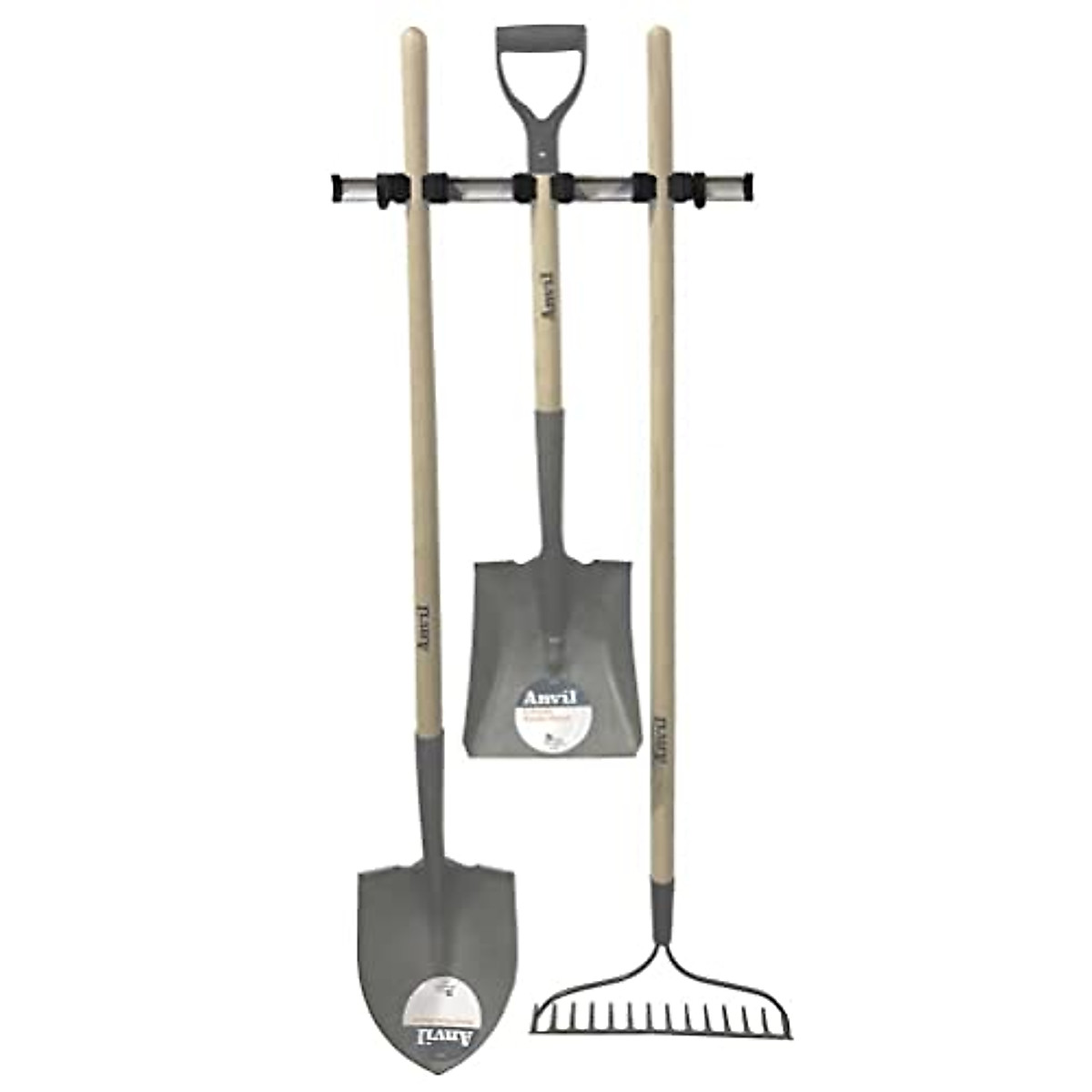 Toolflex One One Size Fits All Holder Accessory One Rail or Wall Adapter (2-Pack) - Black