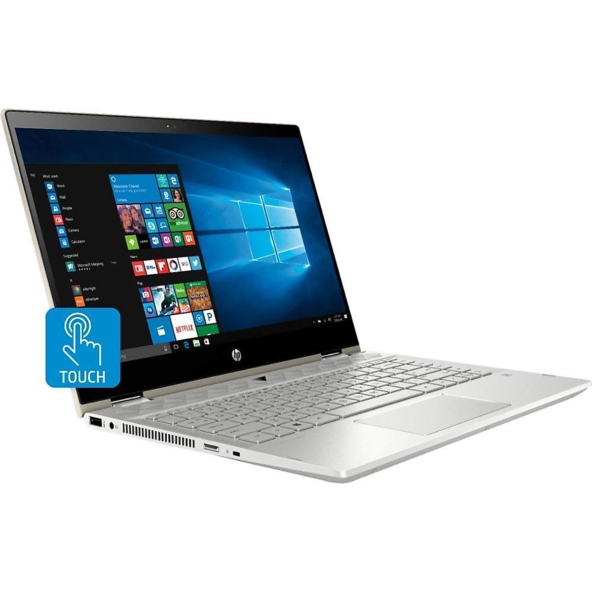 HP Pavilion X360 2-in-1 2019 Flagship 14" Full HD IPS Touchscreen Laptop/Tablet, Intel Quad-Core i5-8250U 8GB DDR4 128GB SSD 802.11ac Bluetooth 4.2 Fingerprint Reader Backlit Keyboard Win 10 (Renewed)